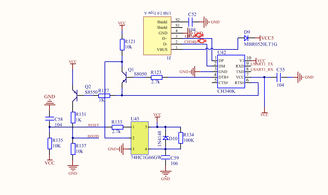 CH340K的RTS引脚在3.3v供电的情况下输出只有2.8v - 沁恒微电子社区