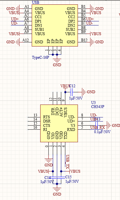CH343P+TypeC无法识别 - 沁恒微电子社区