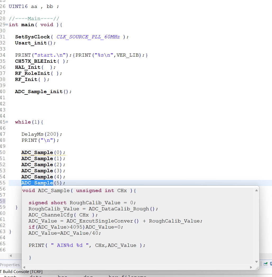 [CH573] 最近使用573进行ADC采样的时候发现多组按顺序采样时候最后一个数值偏大 - 沁恒微电子社区