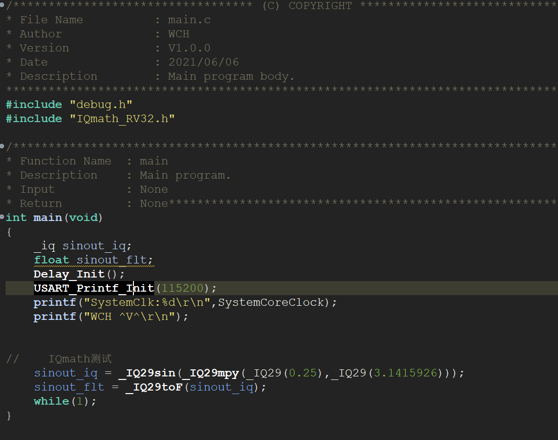 请教CH32V307VC固件开发中的IQMath库使用问题 - 沁恒微电子社区