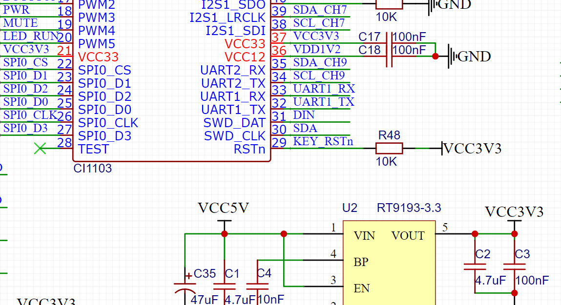 CH573搜不到蓝牙(程序运行正常)，很奇葩的问题，以为是布线问题，改过3版都无效，特求助 - 沁恒微电子社区