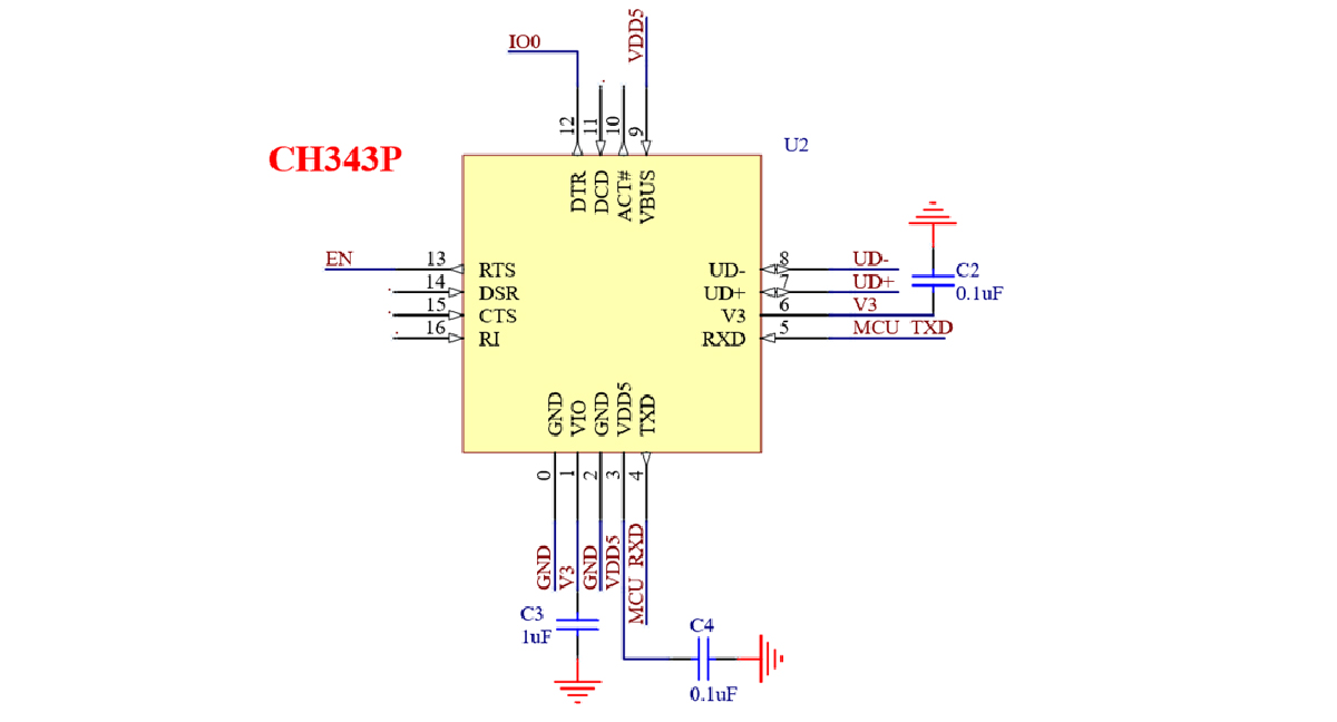 CH340一键下载电路 - 阿朴学python - 博客园