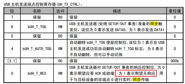 CH554如何HOST如何进行USB同步传输 - 沁恒微电子社区