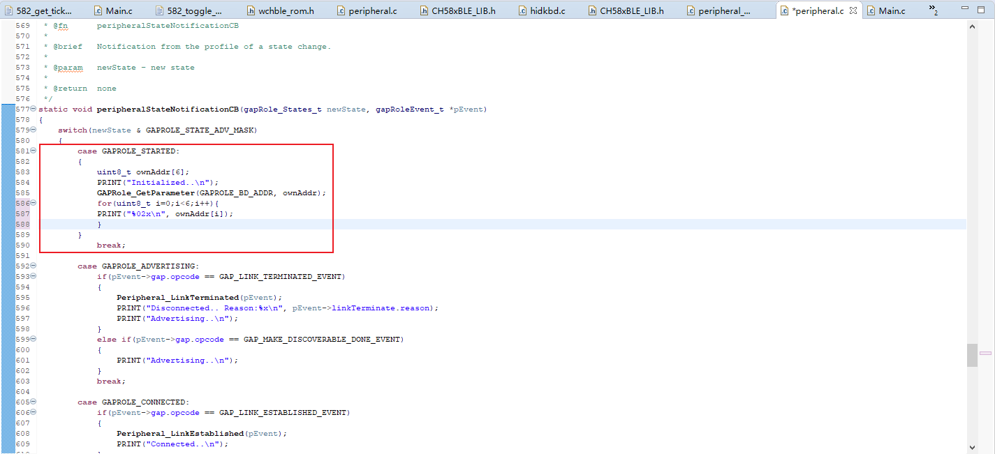 CH582作为蓝牙从机时，如何获取自身的蓝牙mac地址呢？ - WCH沁恒单片机 - 电子技术论坛 - 广受欢迎的专业电子论坛!