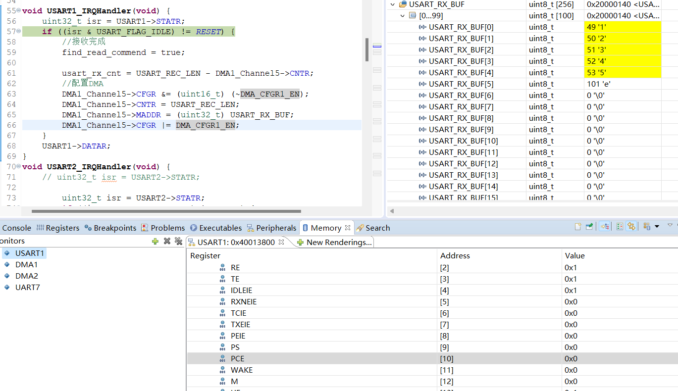 ch32v307RCT6 485通信问题 - 沁恒微电子社区