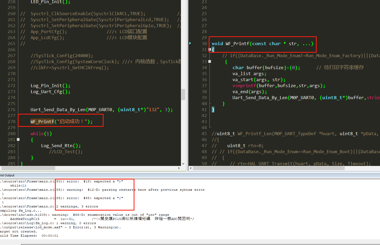 ch582 不支持不定参数的宏 加上不定参数就编译不通过了 这是编译器支持的 头文件 #include "stdarg.h" 这是不定参数的宏 ...
