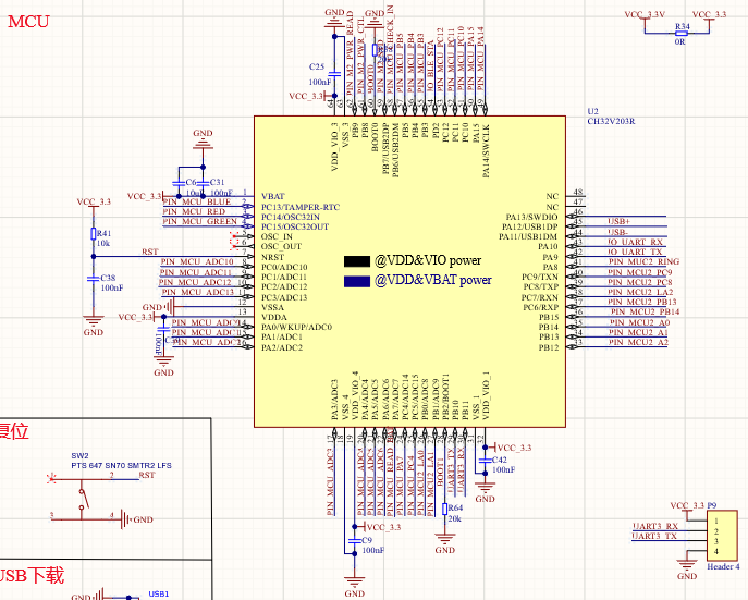 CH32v203 PC13 PC14 PC15做普通io - 沁恒微电子社区