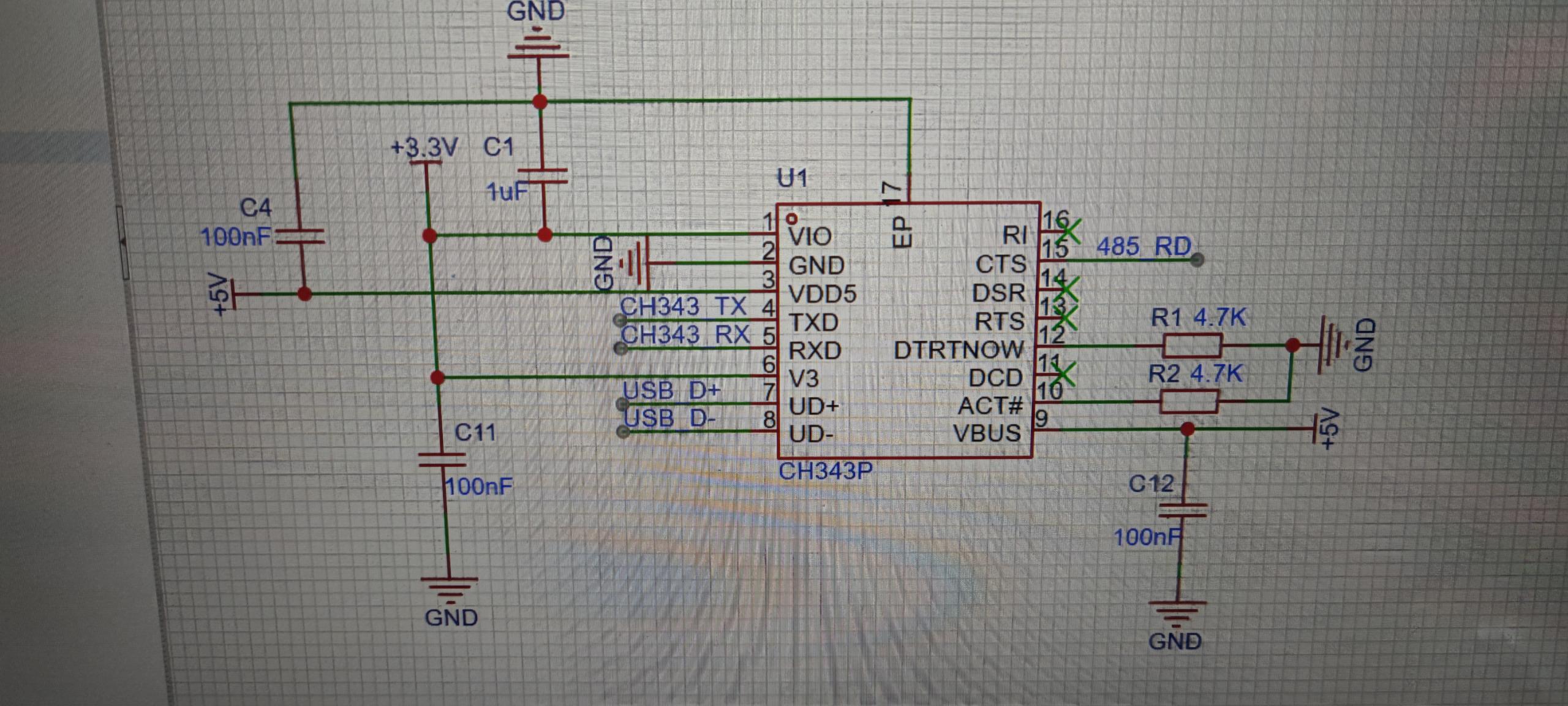 CH343P，串口接收不对，如下图有没有大佬告知一下原因和解决办法 - 沁恒微电子社区