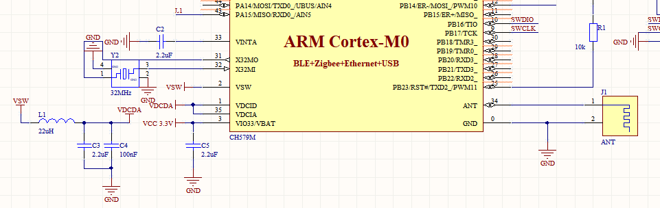 ch579 板载天线问题 - 沁恒微电子社区