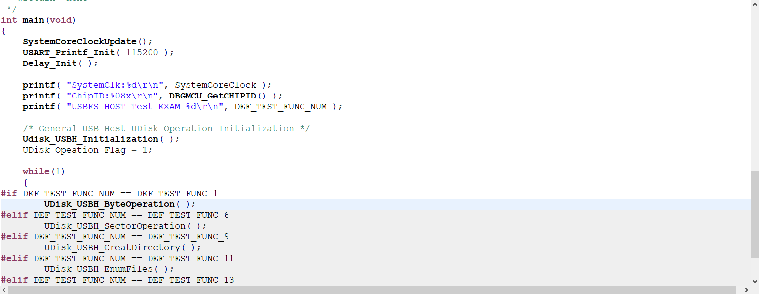 CH32V307RCT6 使用Upan存储数据，怎么无法检测到U盘，使用了Type-C转USB2.0 OTG的数据线。 - 沁恒微电子社区