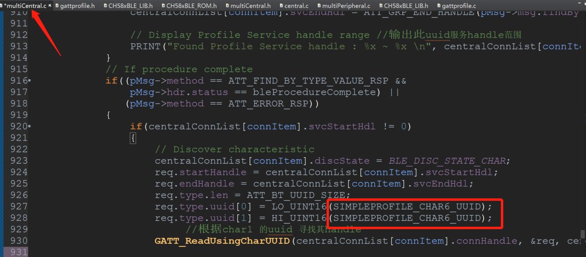 CH582 蓝牙主机连接蓝牙从机notify数据问题 - 沁恒微电子社区