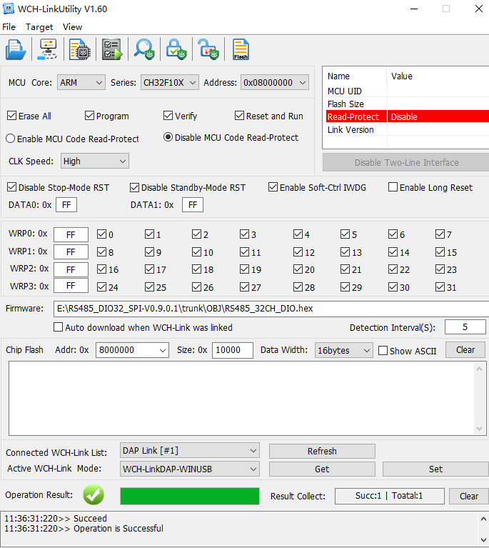 wch_link 更新固件后无法识别 - 沁恒微电子社区