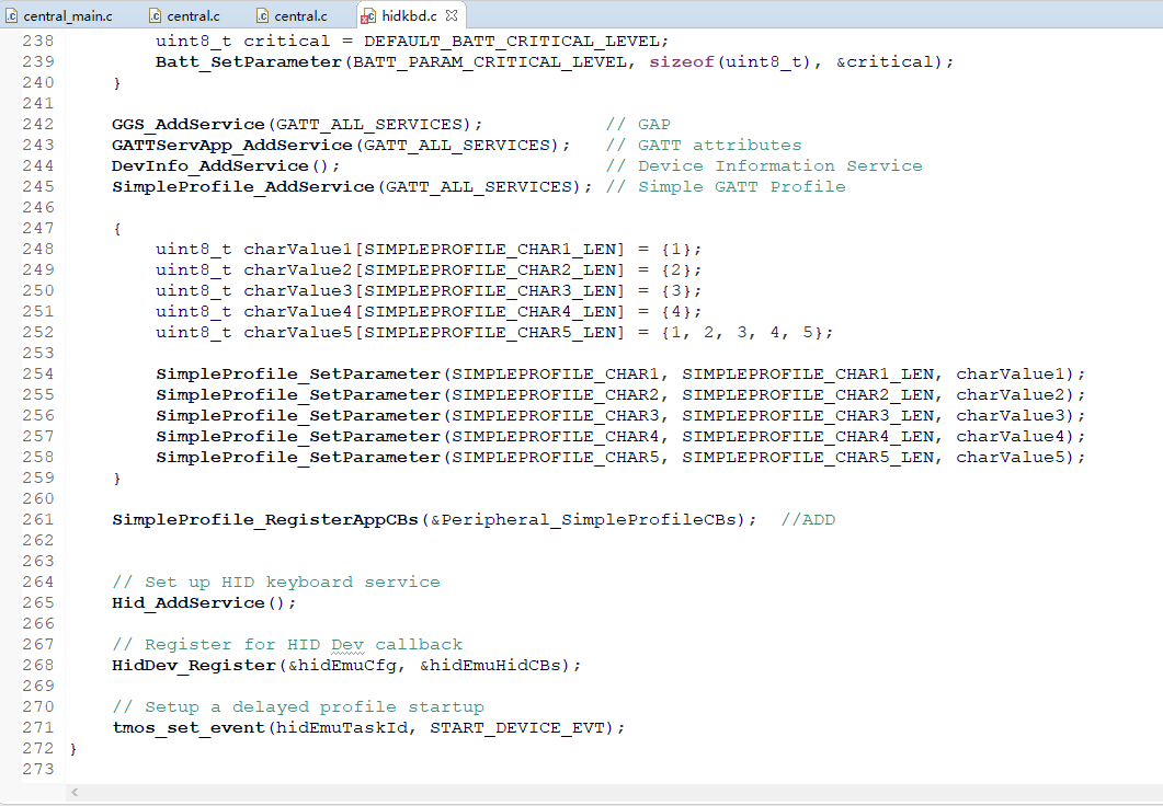 CH573 BLE HID_Keyboard 和 BLE_UART 复合设备 - 沁恒微电子社区