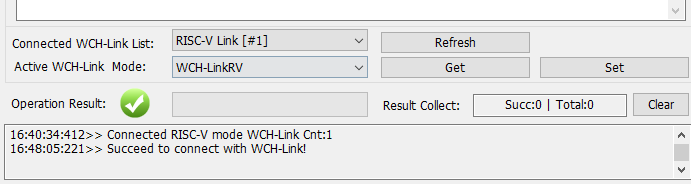 在MounRiver Studio中可以连接WCH Link，而WCH-LinkUtility却不能连接WCH Link - 沁恒微电子社区
