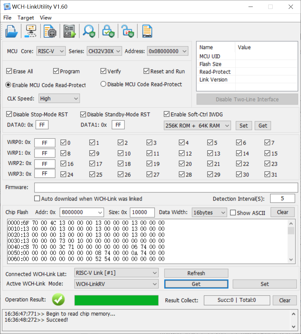 CH32V307 可以使用代码的方式加入读保护吗？ - 沁恒微电子社区