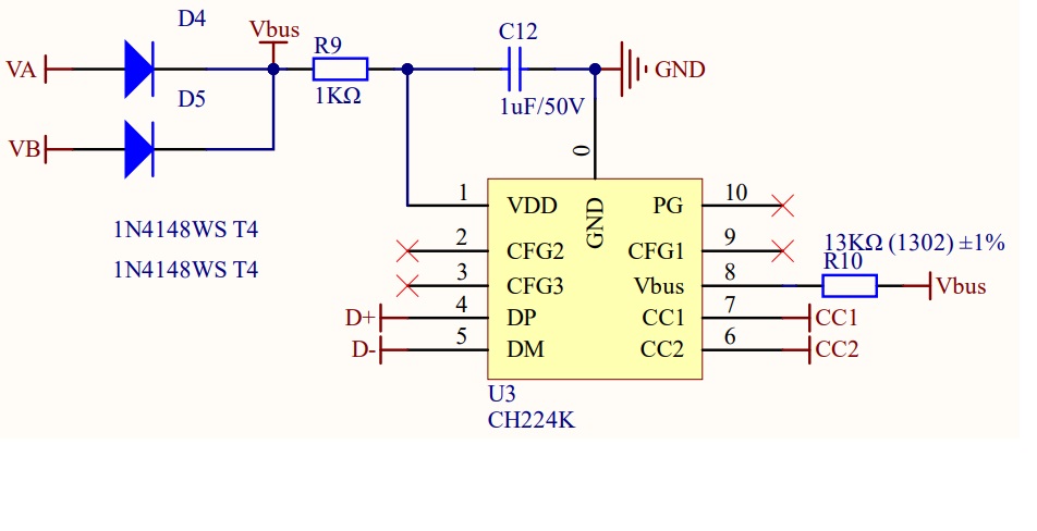 CH224K 使用疑惑 - 沁恒微电子社区