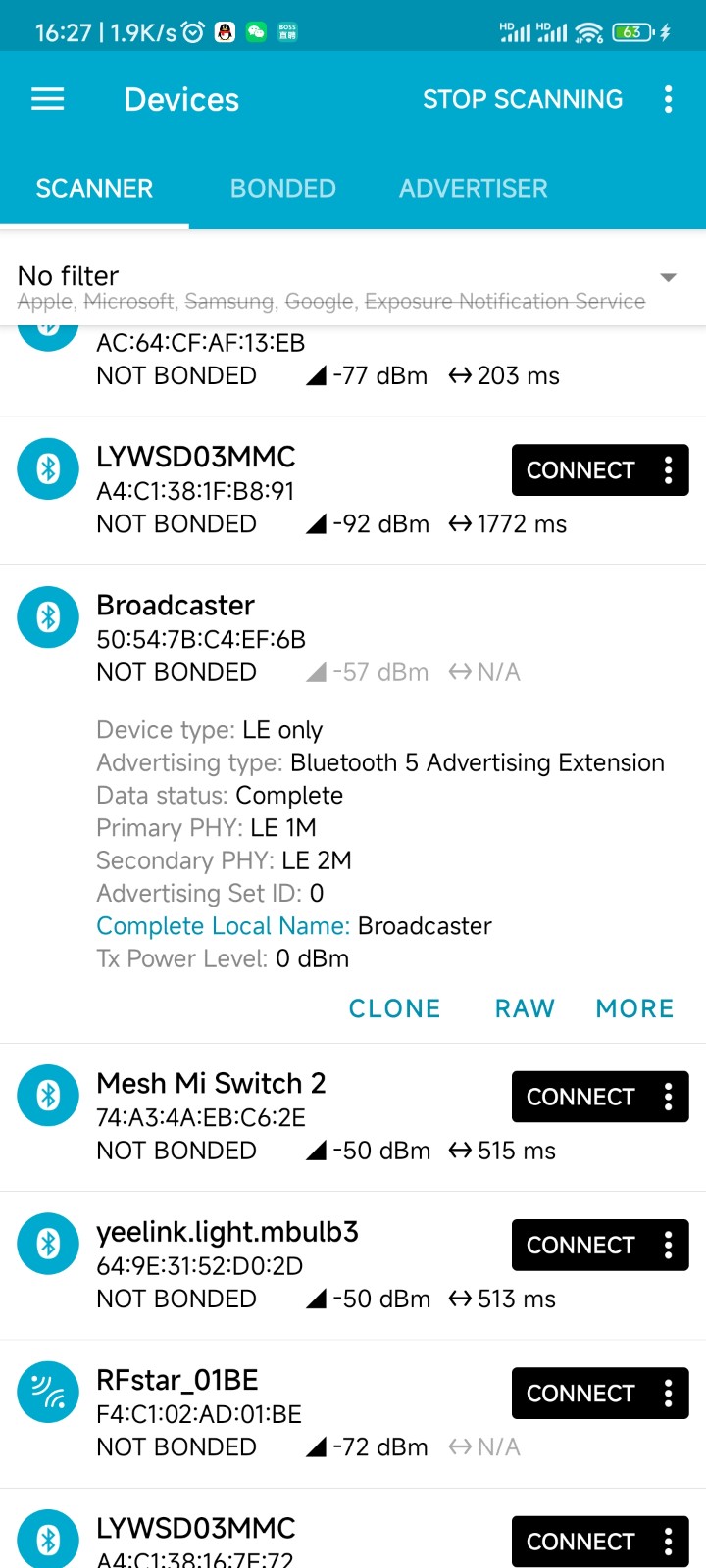 CH582设置coded phy广播错误 - 沁恒微电子社区