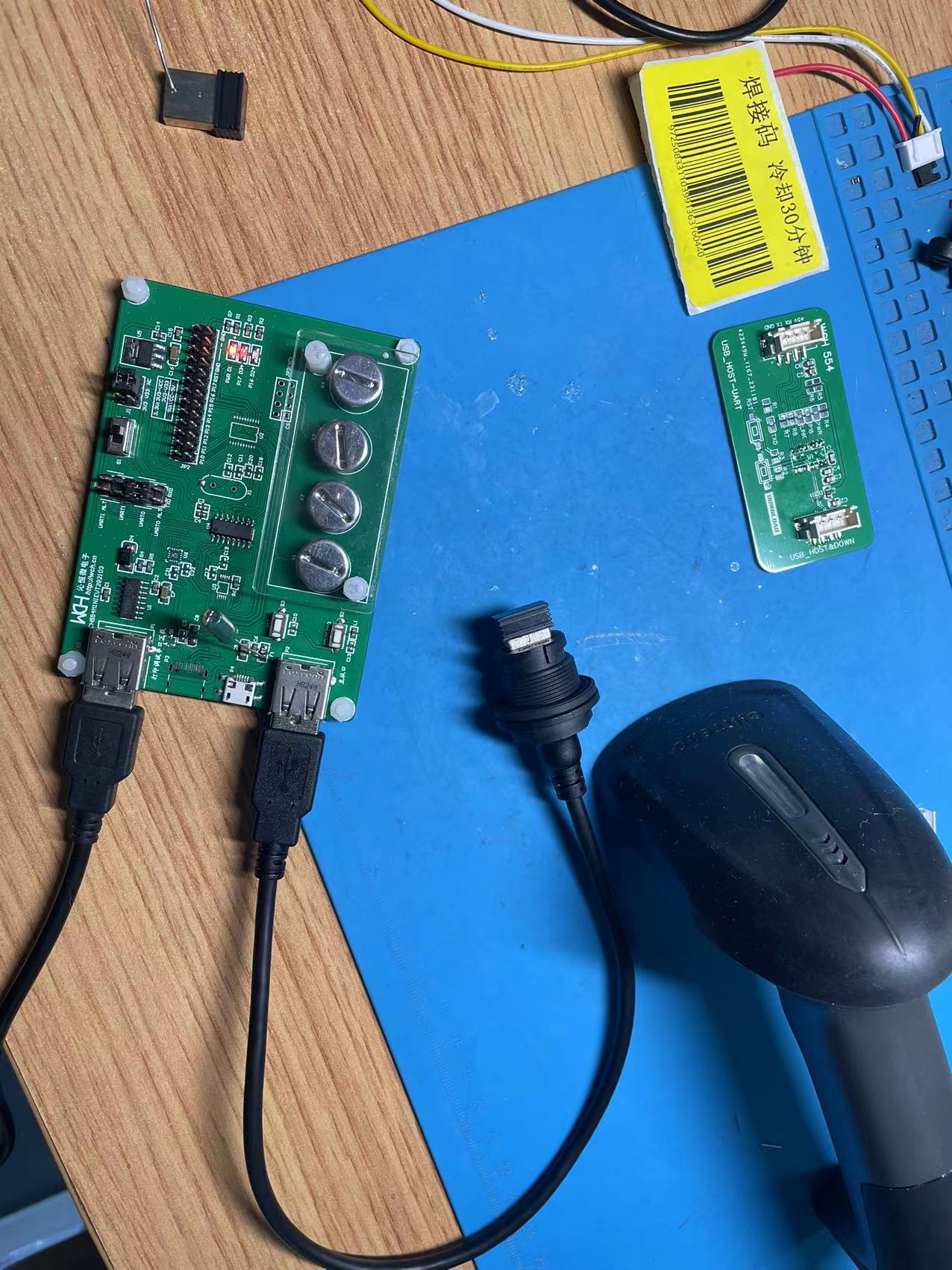 CH554使用USB-HOST，USB接口使用延长线异常求助 - 沁恒微电子社区