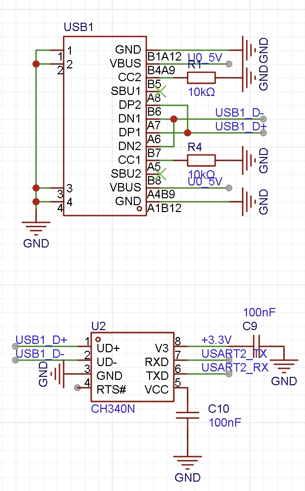 CH340电路，电脑端插入后没有反应 - 沁恒微电子社区