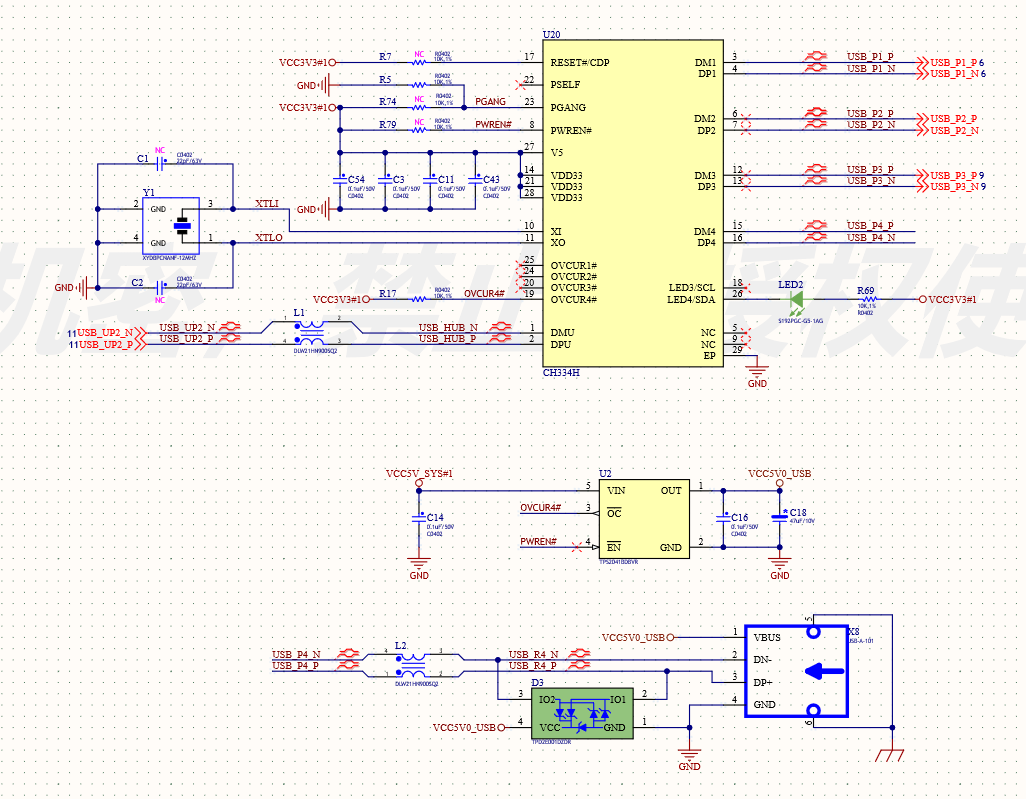 CH334H原理图 - 沁恒微电子社区