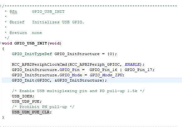关于CH32X033的USB接口的GPIO模式配置 - 沁恒微电子社区