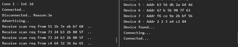 CH592 central与peripheral例程连接问题 - 沁恒微电子社区